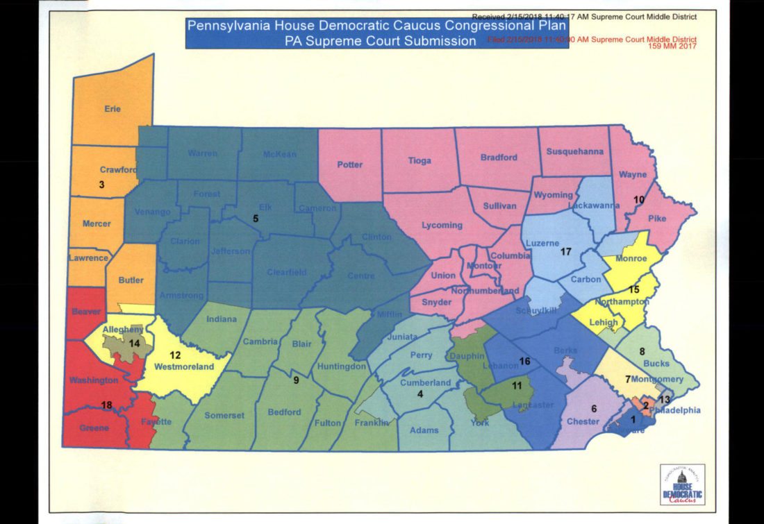 New Pa. maps sent to court for review | News, Sports, Jobs - Altoona Mirror